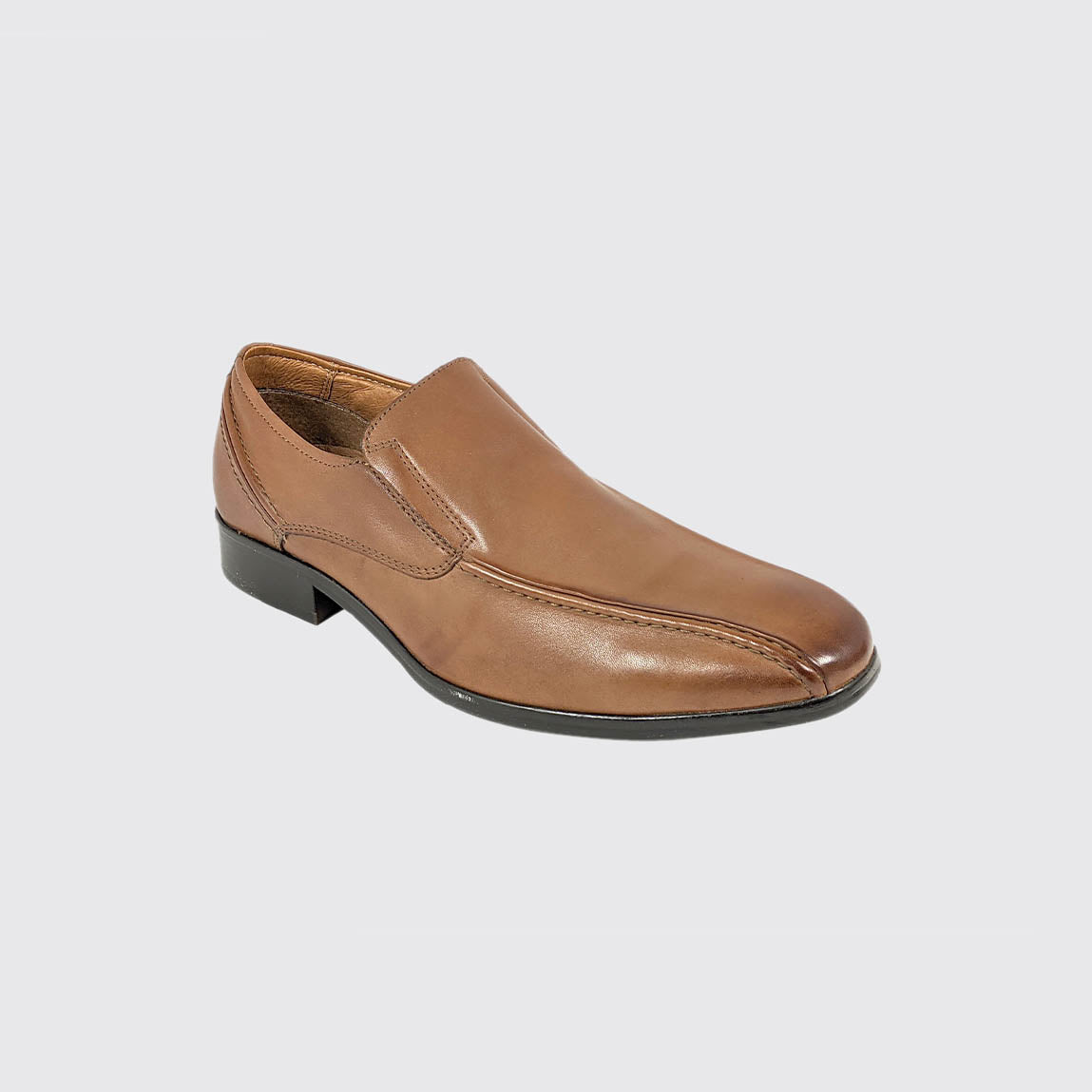Tan Slip-On Shoes with Tramline Stitch - Dubarry Deegan